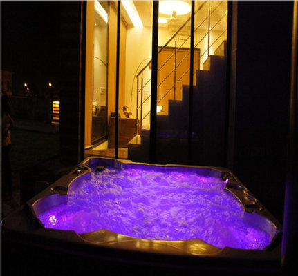 Monalisa M-3315 square romantic SPA hot tub for 5 adults elegant outdoor whirlpool massage bathtub easy use bath tub