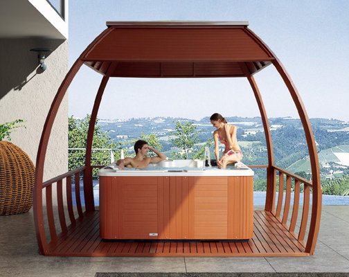 Monalisa M-3317 outdoor square hot tub massage bathtub for six adults whirlpool tub Western style famous hot tub