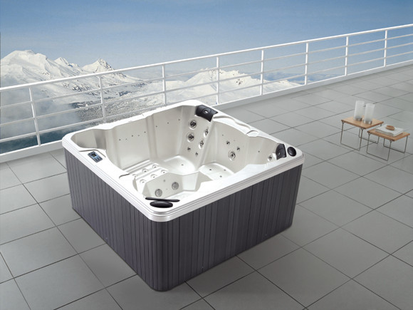 Monalisa M-3315 square romantic SPA hot tub for 5 adults elegant outdoor whirlpool massage bathtub easy use bath tub