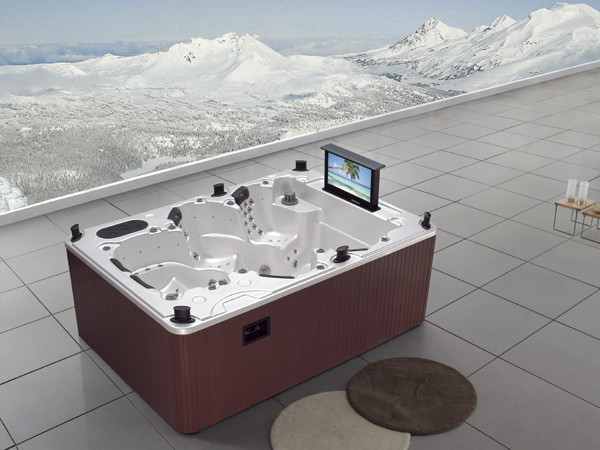 Monalisa M-3333 whirlpool massage pool outdoor SPA hot tub swim hot tub SPA hot tub with TV swimming tub with DVD