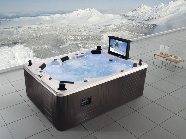 Monalisa M-3342 hydrotherapy whirlpool massage SPA bathtub for 6 persons hydro swimming pool massage tub