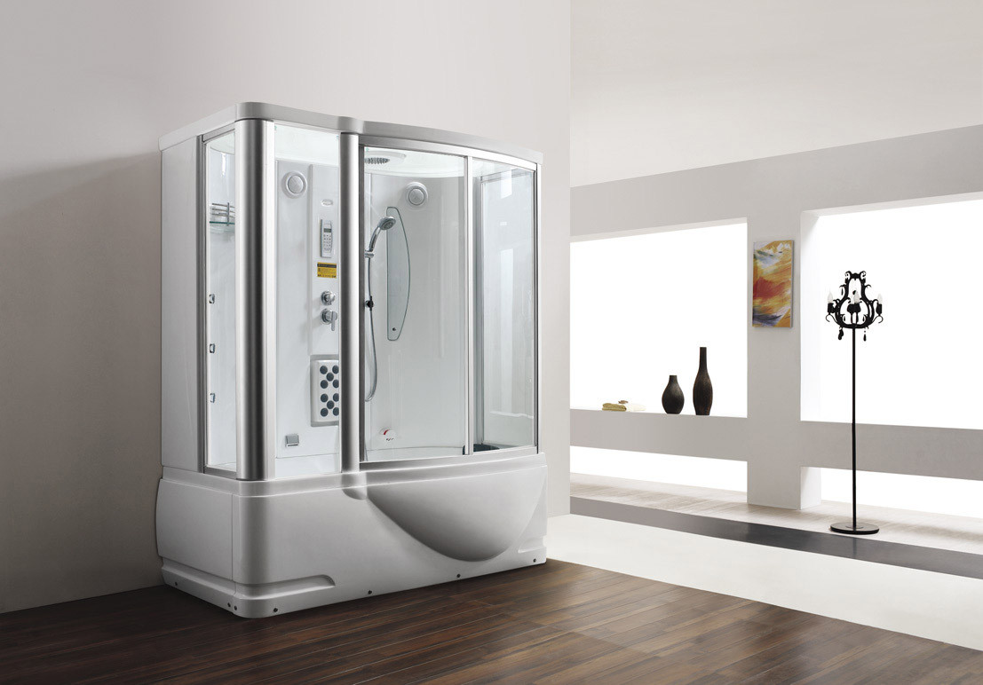 Monalisa M-8250 steam sauna room with tub steam shower enclosure with saunas cabin with wet steam and shower cabin