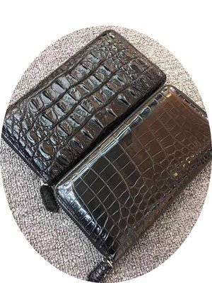 Thailand Crocodile Leather Wallet Men's Long Handbag Casual Business Clutch Bag