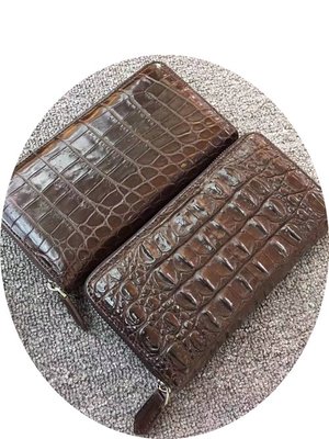 Thailand Crocodile Leather Wallet Men's Long Handbag Casual Business Clutch Bag