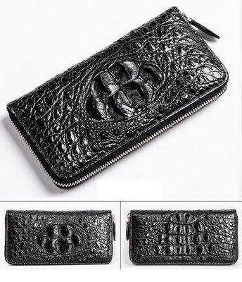 Thailand Crocodile Leather Wallet Men's Long Handbag Casual Business Clutch Bag