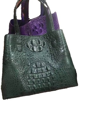 Crocodile Leather Large Bag Women's Bag Leather 2022 New Large-Capacity Bucket Bag Luxury Shoulder Messenger Handbag