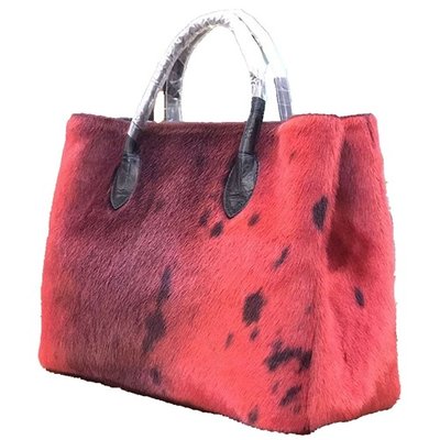 Fur Shoulder Bag Leather Handbag Women's Large Bag Large Capacity Noble Temperament Women's Bag Messenger Bag
