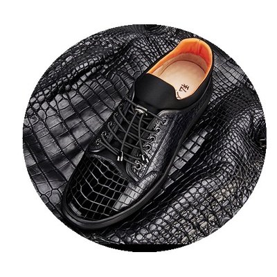 Crocodile Leather Shoes Men's Genuine Leather High-End Business Casual Men's Formal Wear Korean Casual Trend Breathable