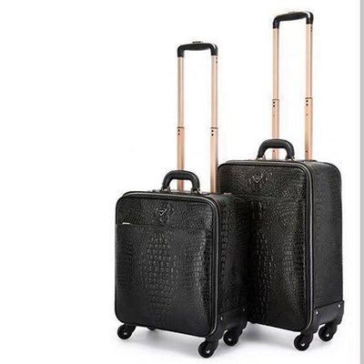 Leather Suitcase Business Leather Trolley Case Male Universal Wheel Female Suitcase Boarding Case