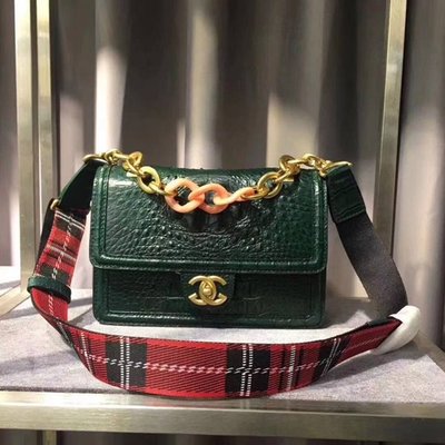 Thailand Imported Real Crocodile Leather Women's Bag Chain Bag Shoulder Bag Small Fragrance Messenger Bag
