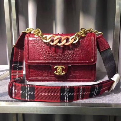 Thailand Imported Real Crocodile Leather Women's Bag Chain Bag Shoulder Bag Small Fragrance Messenger Bag