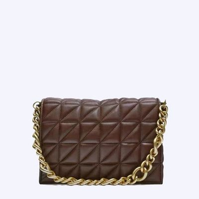 New women's bag 2022 black all-match retro chain quilted shoulder bag underarm diamond small square bag
