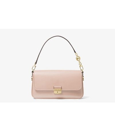Leather double shoulder strap baguette underarm bag shoulder messenger bag women's bag