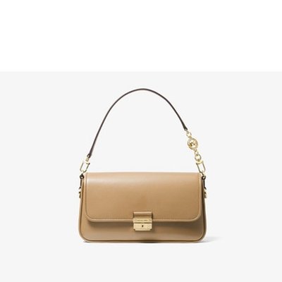 Leather double shoulder strap baguette underarm bag shoulder messenger bag women's bag