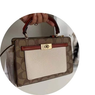 New Mini Flat Commuter Bag Cowhide Diana Bag Trendy Messenger Shoulder Hand-Held