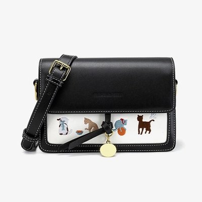 Women's Summer New Niche High-End Western Style Embroidery Texture Single Shoulder Messenger Bag