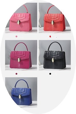 Pearl Fish Skin Women's Bag Leather Portable Organ Bag Women's 2022 New Trendy Luxury All-Match Shoulder Messenger Bag