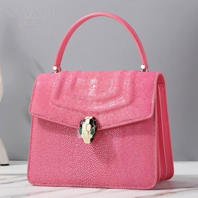Pearl Fish Skin Women's Bag Leather Portable Organ Bag Women's 2022 New Trendy Luxury All-Match Shoulder Messenger Bag