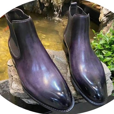 Men's And Women's Boots Martin Boots Tide Shoes All-Match Short Boots Leather Spring High-Top Set Feet Leather Shoes