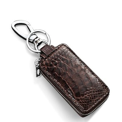 Crocodile Men's Key Bag Crocodile Leather Waist Hanging Shockproof Key Bag Car Remote Control Protective Sleeve Tide