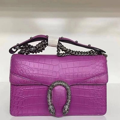 Luxury Imported Crocodile Leather Women's Bag High-End Genuine Leather Ladies Shoulder Messenger Bag Chain Bag