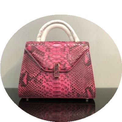 New Imported Python Leather 26cm Portable One-Shoulder Messenger Bag Fashion Trend Casual All-Match High-End