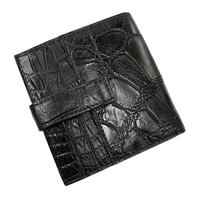Real Crocodile Leather Wallet Short Leather Multi-Card Card Holder New Leather Wallet Buckle Wallet Unisex