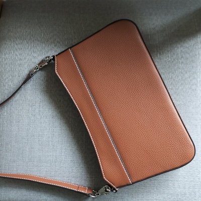 Original Design TOGO Leather Ladies One Shoulder Portable Crossbody Underarm Bag Baguette Casual Solid Color