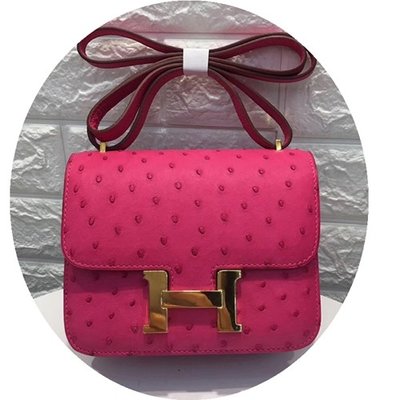 Ostrich Leather Women's Bag Leather Stewardess Bag Kangkang Fashion Tofu Small Square Bag Shoulder Messenger