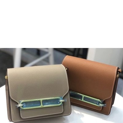 Net red palm pattern cowhide pig nose bag mini Kangkang bag 19/23cm goat leather shoulder messenger bag