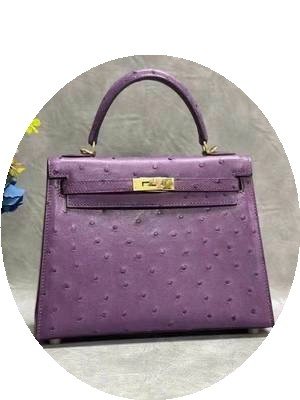 New Women's Bag South Africa Ostrich Leather Leather Hand-Held 25 Kelly Bag Ostrich Leather Ladies Shoulder