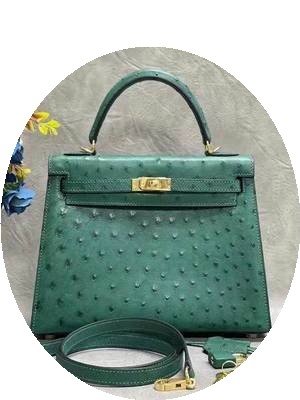 New Women's Bag South Africa Ostrich Leather Leather Hand-Held 25 Kelly Bag Ostrich Leather Ladies Shoulder
