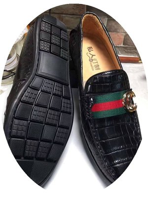 Korean Version Of The Slip-On Shoes a Pedal Beanie Shoes Crocodile Pattern Sailing Shoes Genuine Leather Shoes Casual