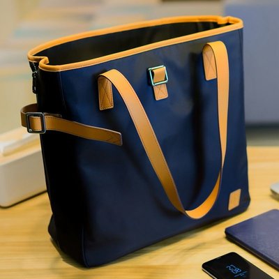 Monisa First layer cowhide leather fashion casual portable leather tote bag large capacity commuter shoulder bag