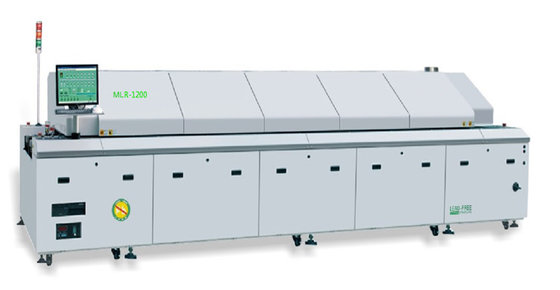 Horno de dos velocidades KTR-1200 del flujo de SMT de la pista dual con la temperatura ambiente -300℃