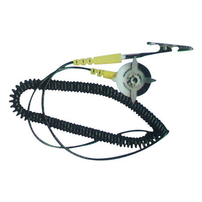 Cordón anti el poner a tierra estático del alambre de tierra del ESD con el conector banana para la bola baja de la estera del ESD