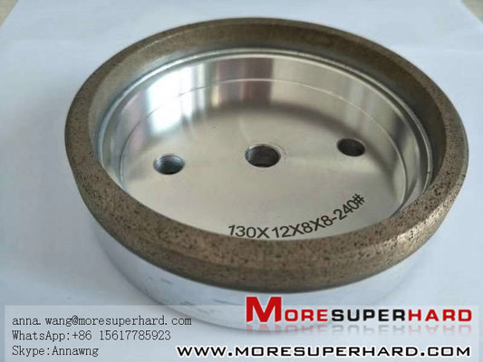 Metal Bond Glass continuous diamond grinding cup wheel for straight line edge machine