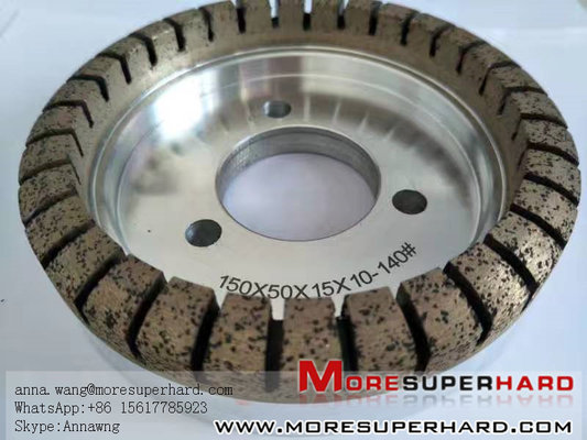 Metal Bond Glass continuous diamond grinding cup wheel for straight line edge machine