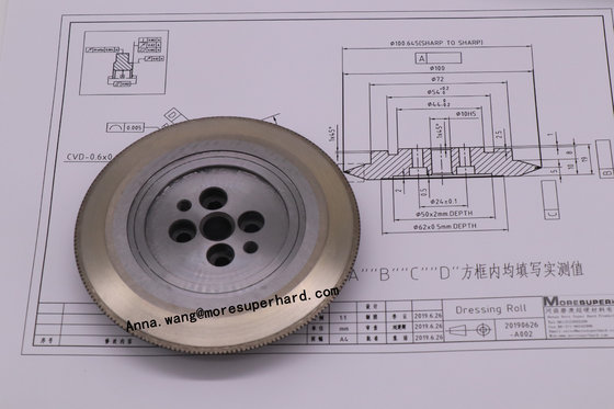 diamond dressing wheels  CVD Industrial Synthetic Diamond in Dressing Rollers Diamond Dressing Roller Diamond dressing