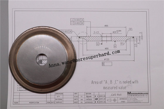 diamond dressing wheels  CVD Industrial Synthetic Diamond in Dressing Rollers Diamond Dressing Roller Diamond dressing