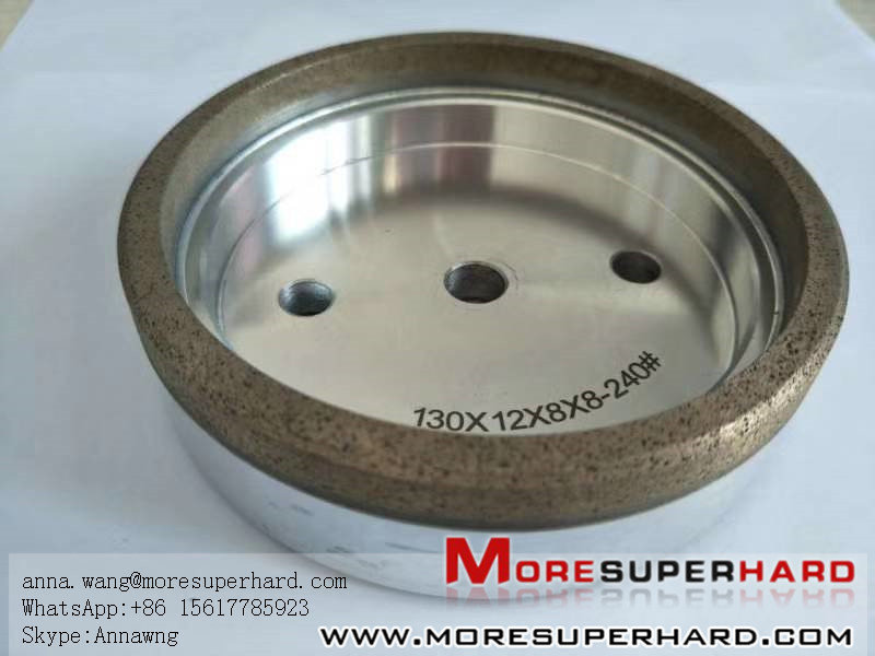 Metal Bond Glass continuous diamond grinding cup wheel for straight line edge machine