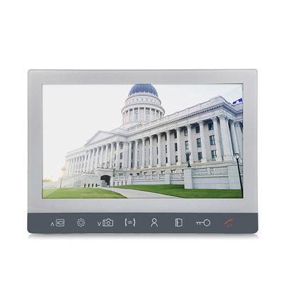 Morningtech10 inch touch button AHD1080P video door phone intercom system for home