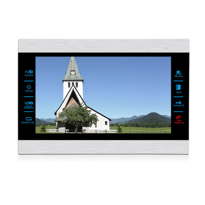 Fashional 4 wired AHD video door phone with door release support watching movies and motion detection