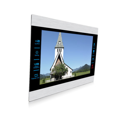 Fashional 4 wired AHD video door phone with door release support watching movies and motion detection