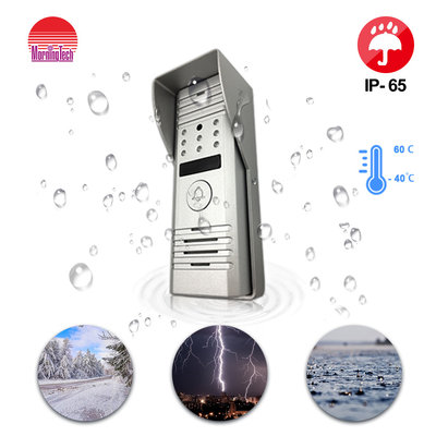 Morningtech wire peephole color video door phone/video door bell/ intercom system support exit button
