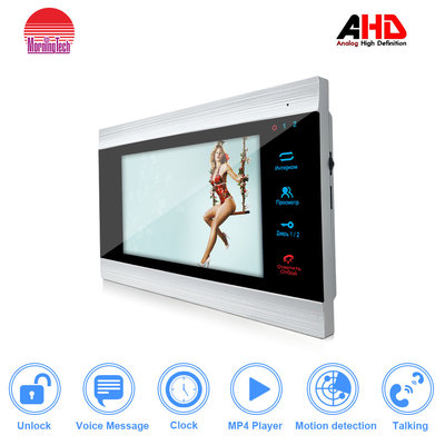 Morningtech Gold color 10.1inch touch button AHD video door phone intercom system for home