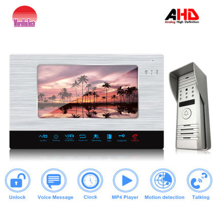 Promotion 4 Wired video door phone Support Max.32G SD Card for video recording Intercom