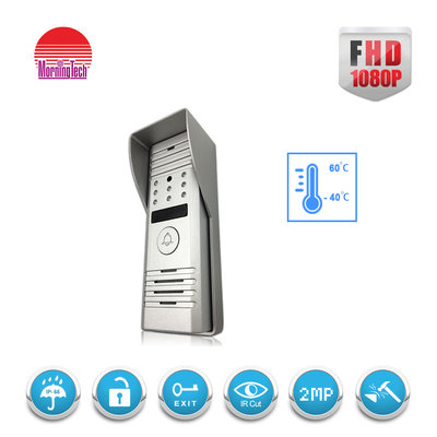 Morningtech wire Video door phone smart metal case door bell with waterproof IP65