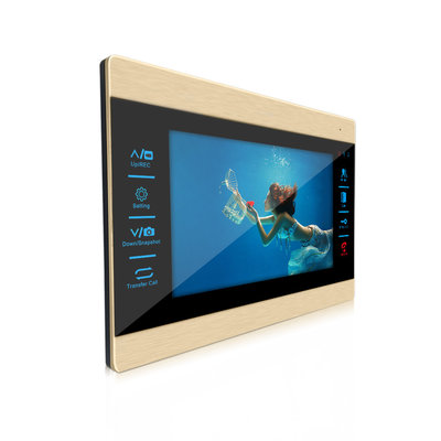 Most popular video door phone wire metal door bell video door intercom with multi functions