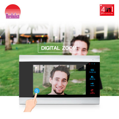 4 wire Villa Kit Door Bell Camera Video Intercom Door Phone silver Video Door Bell